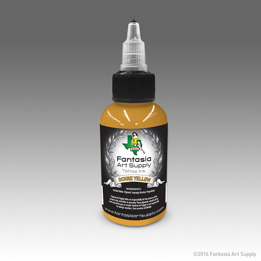 Tattoo Ink: Fantasia Ochre Yellow | Good Guy Tattoo Supply – Good Guy ...